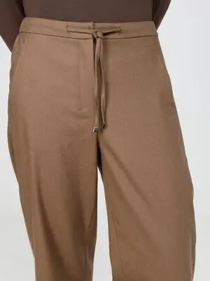 Max Mara Wide-leg Pure Wool Trousers With Drawstring Waist