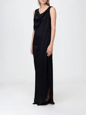 MAISON MARGIELA Draped Off-the-shoulder Mini Tunic With Side Slit
