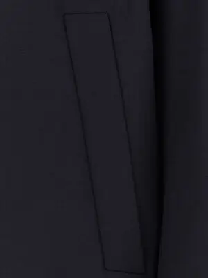BOSS Virgin Wool Shirt Jacket With Classic Collar And Zip Closure