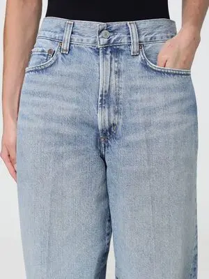 AGOLDE Shaw High-waisted Wide Leg Jeans In Lyocell And Cotton - Denim