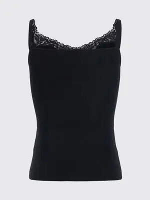 SELF-PORTRAIT Slim Fit Off-the-shoulder Knit Top With Lace Inserts