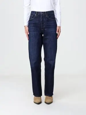 AGOLDE Lana High-waisted Straight Jeans In Cotton With Five Pockets