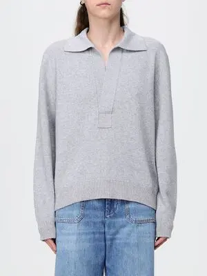 Victoria Beckham V-neck Merino Wool And Cashmere Blend Knit Polo
