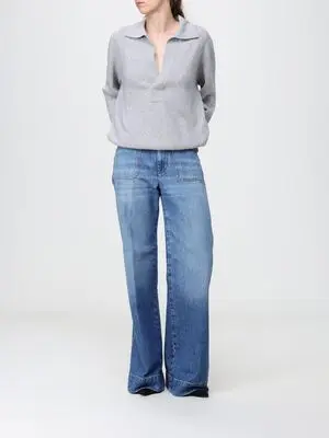 Victoria Beckham V-neck Merino Wool And Cashmere Blend Knit Polo