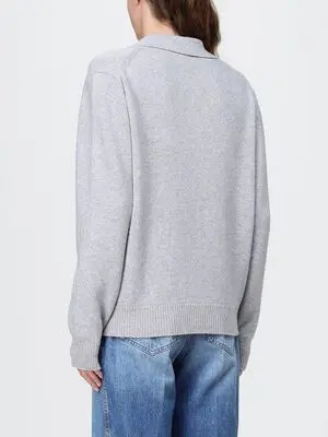 Victoria Beckham V-neck Merino Wool And Cashmere Blend Knit Polo