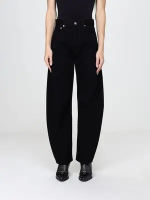 AGOLDE Spiral High-waisted Baggy Jeans In Cotton With Straight Hem - Denim