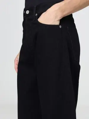 AGOLDE Spiral High-waisted Baggy Jeans In Cotton With Straight Hem - Denim