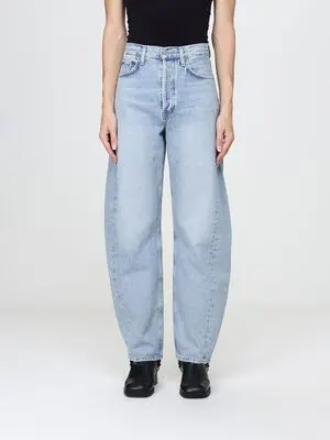 AGOLDE High-waisted Baggy Jeans In Regenerative Cotton With Five Pockets - Denim