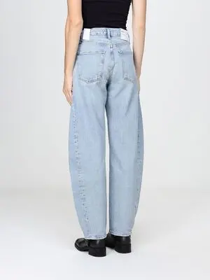 AGOLDE High-waisted Baggy Jeans In Regenerative Cotton With Five Pockets - Denim