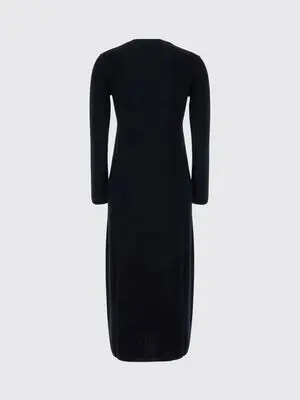 SEMICOUTURE Brenda Wool And Cashmere Crewneck Knit Mini Dress - Black