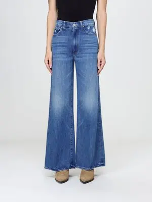 MOTHER The Ditcher Roller High-waisted Wide Leg Jeans - Denim