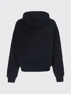 Amiri Jersey Zip-up Hoodie With Concealed Zipper And Contrast Logo