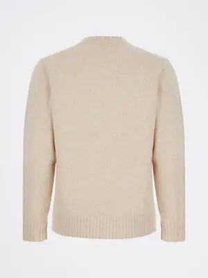 KANGRA Wool And Cashmere Blend Crewneck Jumper With Ribbed Trims