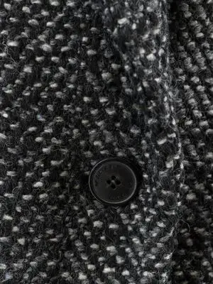 Isabel Marant Étoile Single-breasted Cotton Blazer With Bi Abstract Pattern - Charcoal