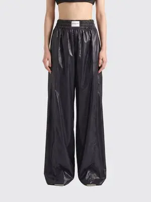Givenchy High-waisted Wide-leg Cotton Blend Jogging Trousers - Black