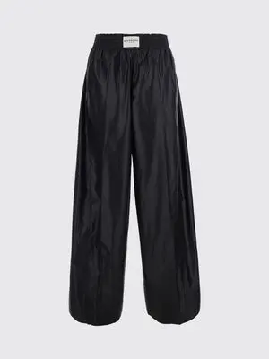 Givenchy High-waisted Wide-leg Cotton Blend Jogging Trousers - Black