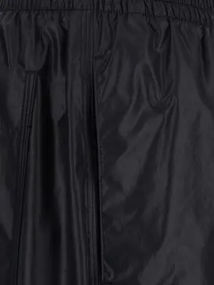 Givenchy High-waisted Wide-leg Cotton Blend Jogging Trousers - Black