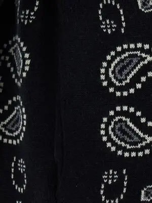 Alanui Long Jacquard Virgin Wool Robe Cardigan With Fringes