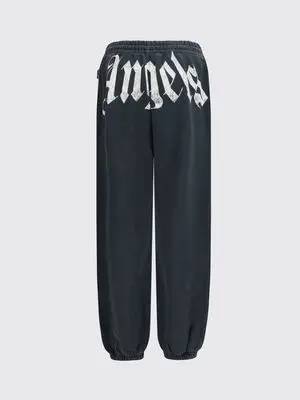Palm Angels Cotton Track Trousers With Elasticated Waist And Contrast Logo