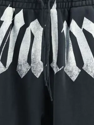 Palm Angels Cotton Track Trousers With Elasticated Waist And Contrast Logo