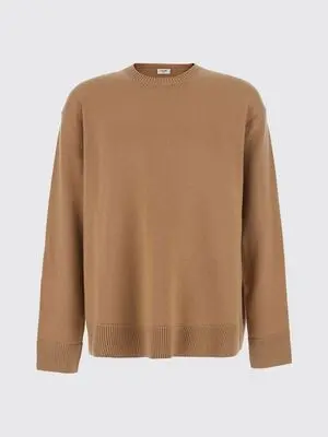 Celine 100% Cashmere Crewneck Jumper With Ribbed Trims