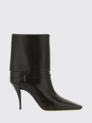 Saint Laurent Niki Stiletto Ankle Boots In Lambskin Leather