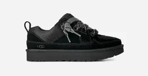 UGG Lo Lowmel Suede/textile/recycled Materials Shoes - Black