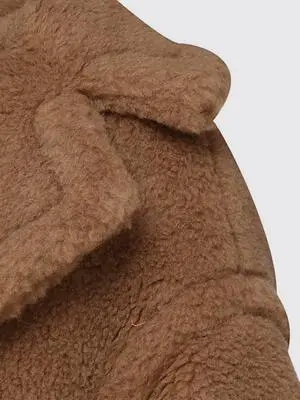 Max Mara Long Double-breasted Coat In Camel Wool And Silk