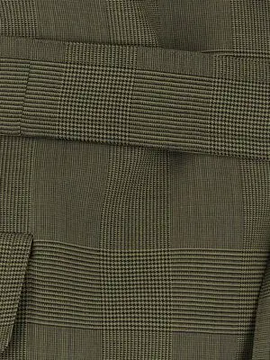 Max Mara Prince Of Wales Check Wool Robe Blazer - Brown