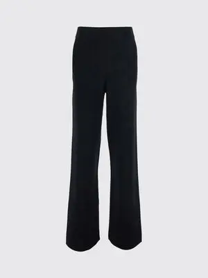 Max Mara High-waisted Wide Leg Knit Trousers In A Wool Blend - Black