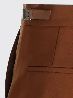 Max Mara Acino Mid-rise Slim Fit Skinny Wool Trousers - Brown