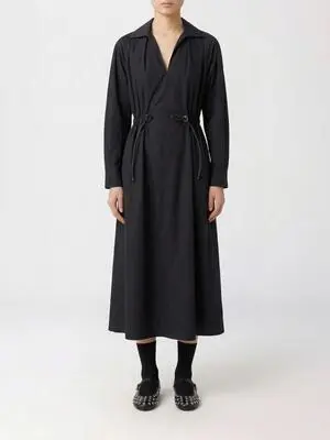 Max Mara Cotton Chemisier Dress - Black