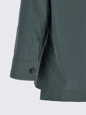 Max Mara Cotton Shirt With French Collar And Patch Pocket