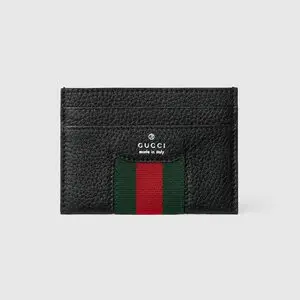 Gucci Web Trademark Bi-fold Wallet Leather - Black