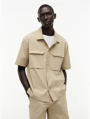 Tommy Hilfiger Relaxed Fit Utility Tech Shirt - Khaki