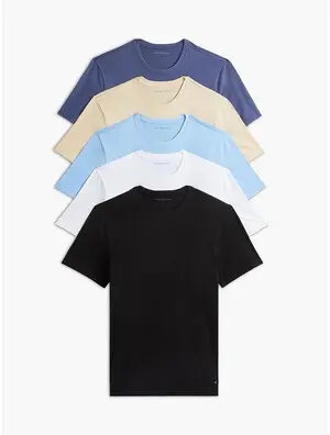 Tommy Hilfiger Cotton Classics Crewneck Undershirt 5-pack - Ivory