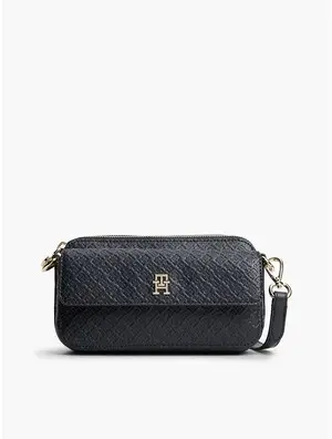 Tommy Hilfiger Allover Monogram Crossbody Bag - Space Blue