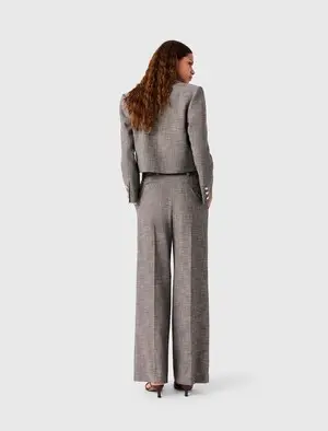 Maje Checked Suit Trousers