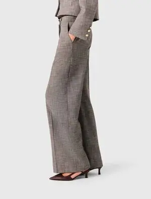 Maje Checked Suit Trousers