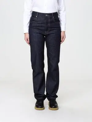 Bottega Veneta High-waisted Straight Jeans In Cotton Denim - Blue