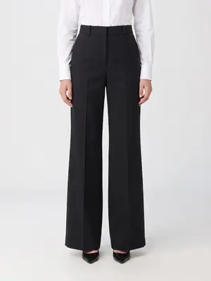 Max Mara High-waisted Flared Cri�pe Trousers With Slash Pockets - Brown