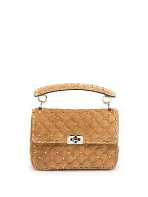 Valentino Garavani Rockstud Spike Medium Suede Bag - Multicolor