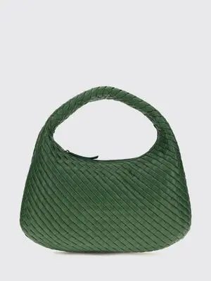 Bottega Veneta Veneta Shoulder Bag In Lambskin With Intrecciato Motif - Green
