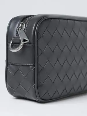 Bottega Veneta Woven Leather Bag - Gray