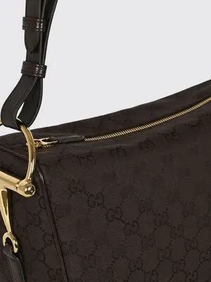 Gucci Medium Half Horsebit Gg Monogram Jacquard Shoulder Bag