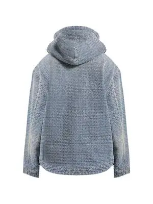 Balenciaga Hooded Denim Cotton Jacket