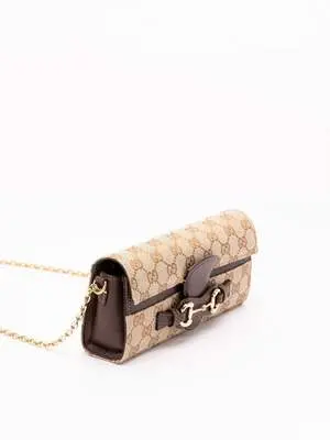 Gucci Wallet On Chain With Horsebit - Multicolor
