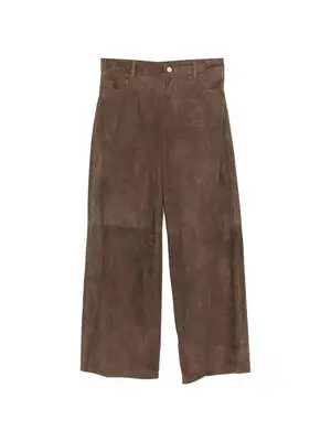 Max Mara S` Leather Pants - Multicolor