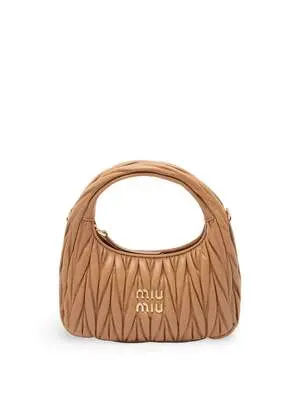 Miu Miu Wander` Matelassé Leather Hobo Bag - Multicolor