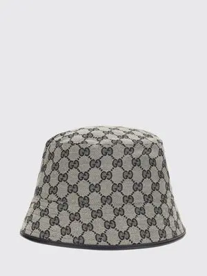 Gucci Gg Supreme Monogram Bucket Hat With Medium Brim - Blue